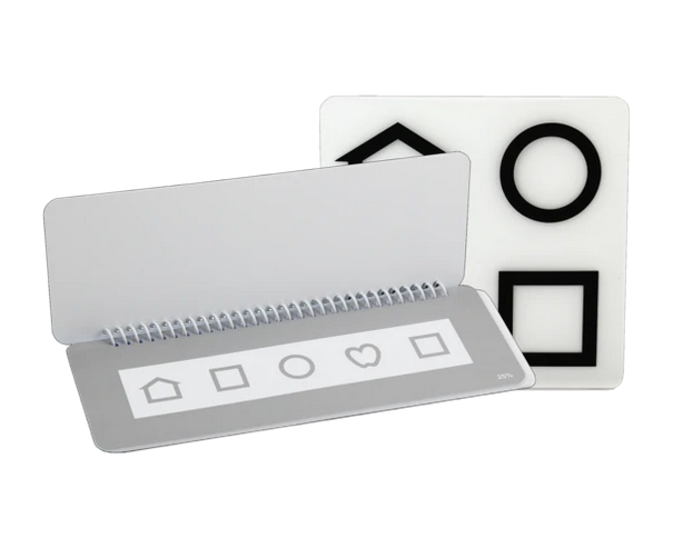 Lea contrast flip chart, Lea symbols | Contrast Sensitivity | Screening ...