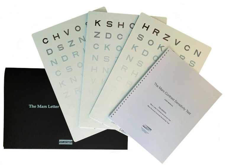 Mars letter contrast charts (set of 3), with letters | Contrast ...