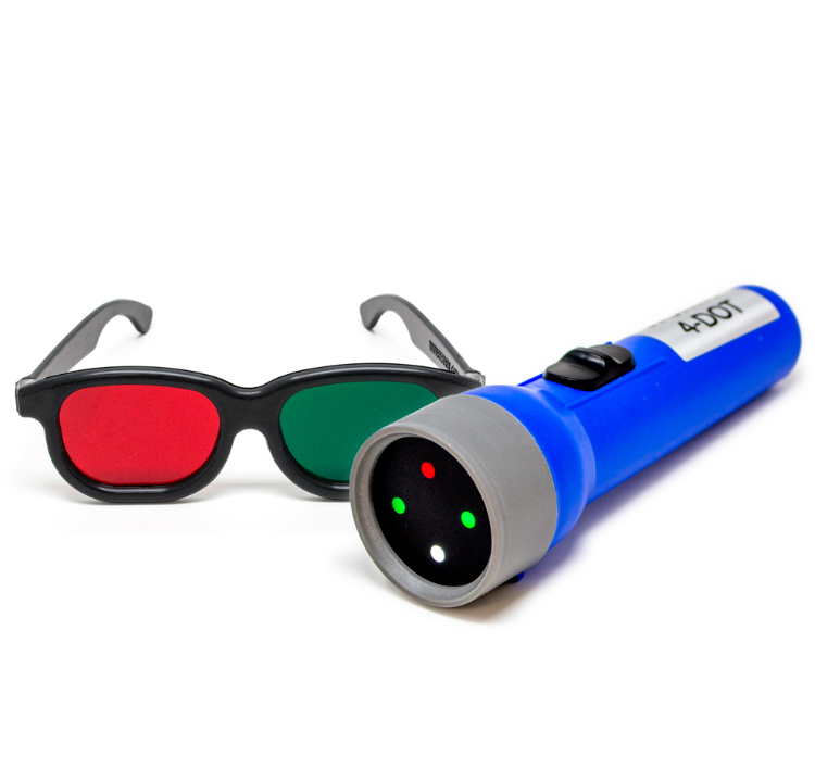 Worth 4-Dot Test Lampe Plastik weiss | Basisprodukte | Visualtraining ...