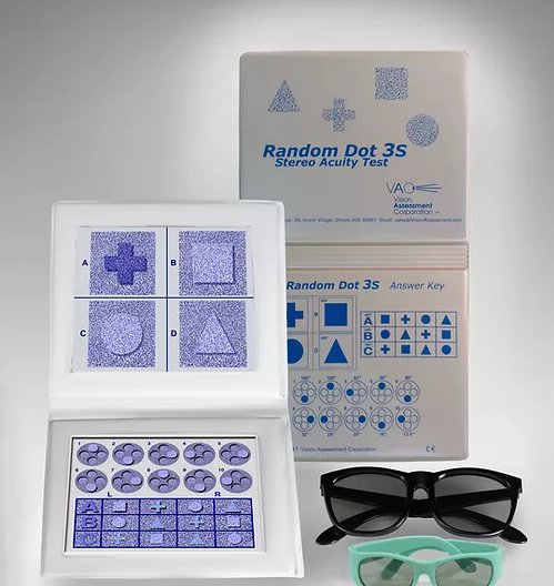 Stereotest Random Dot 3-S mit Kinder-Symbolen | Stereoteste | Screening ...
