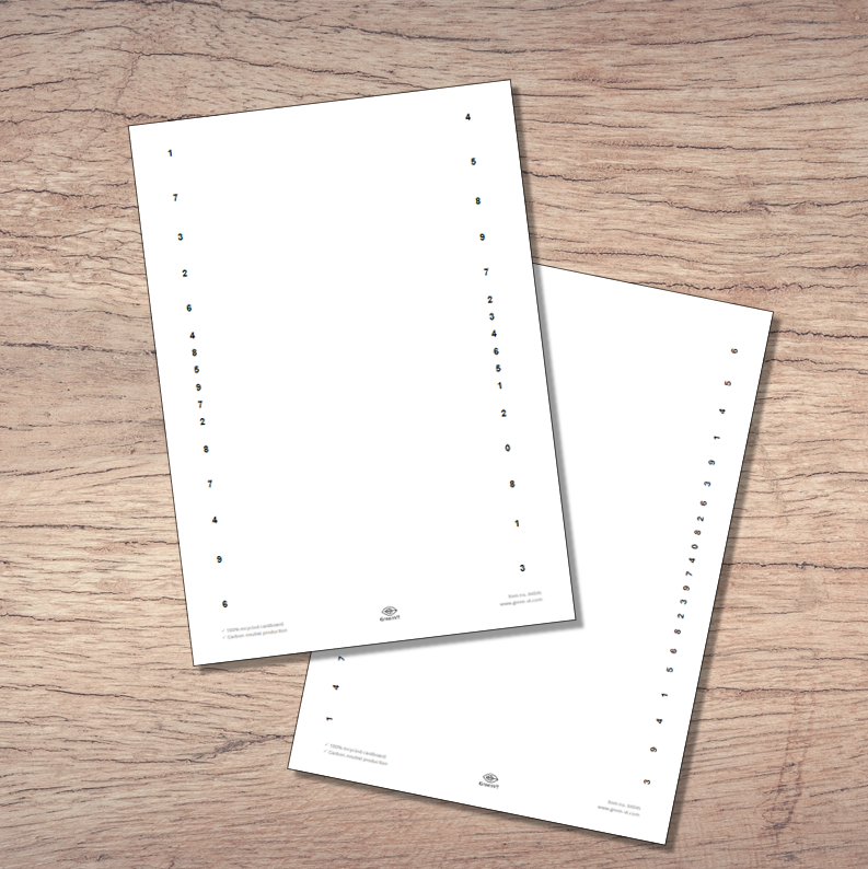Saccade chart hor./vert. (1 unit) | Acomodacion | Entrenamiento visual ...
