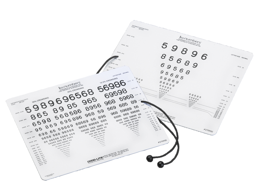 Near Chart with numbers 40 cm | Tests de cerca | Agudeza visual | VISUS ...