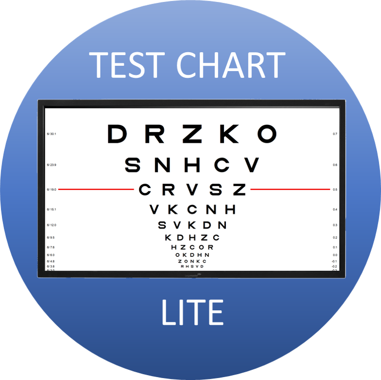 Test Chart Lite | Für die Sehprüfung | Software | VISUS Sehteste Shop