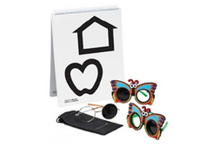 LEA Low Vision Tafel Ferne und Nähe mit Okluder | Kinderfernteste ...
