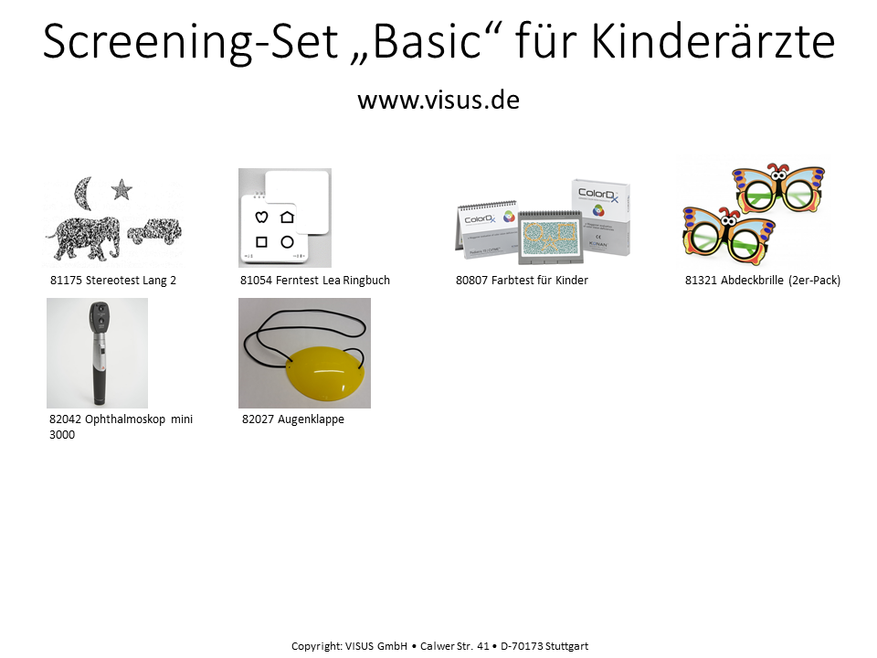 Screeningset Basic für Kinderärzte | Screening Sets | Screening | VISUS ...