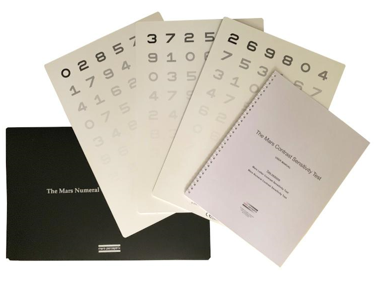 Mars number contrast charts (set of 3), with numbers | Contrast ...